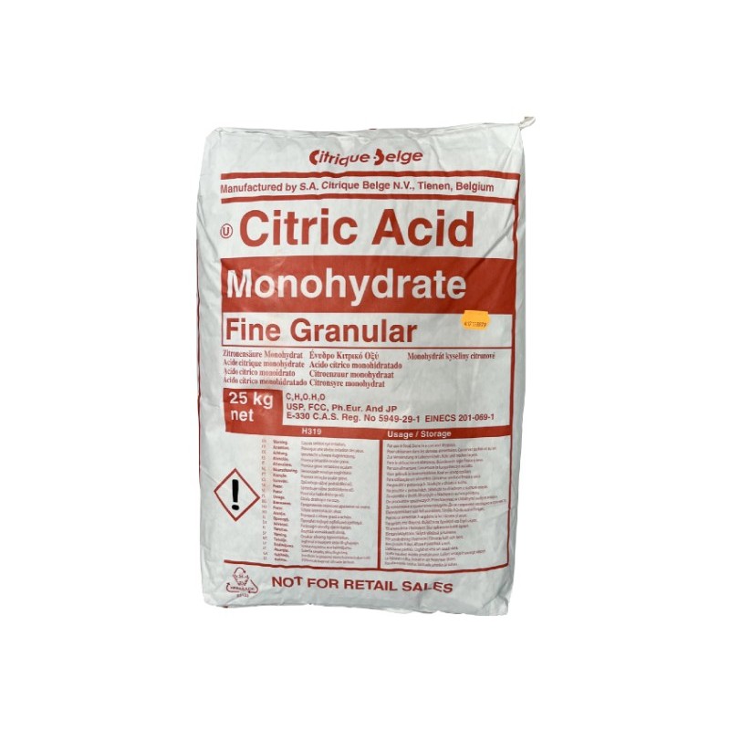 Acide Citrique Monohydraté E330 10kg Belge